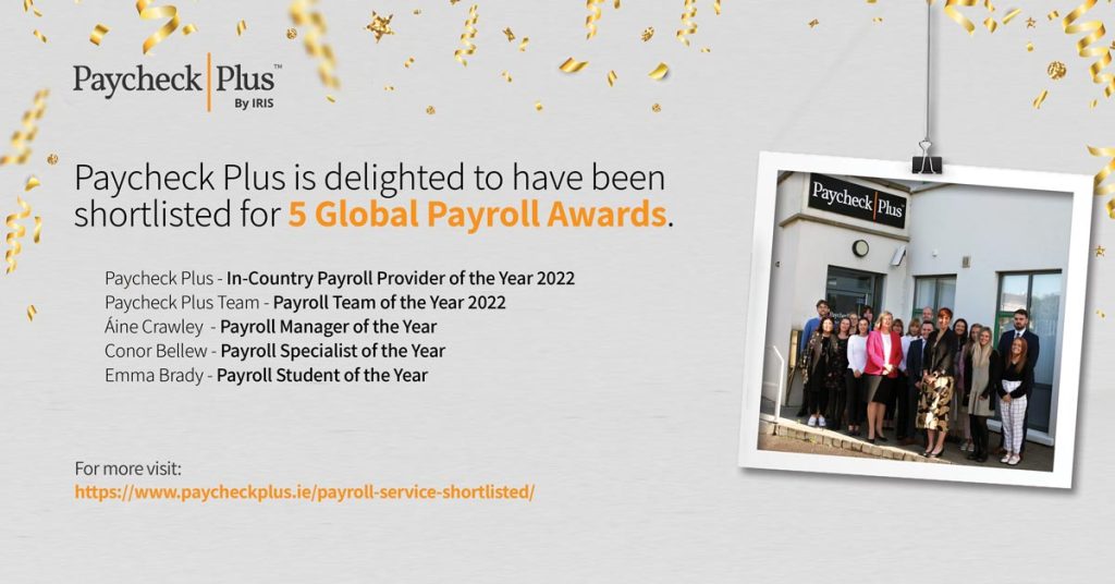 Payroll Service wins Global Awards - Paycheck Plus