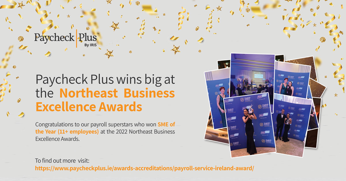 Payroll Service wins Irish Award - Paycheck Plus